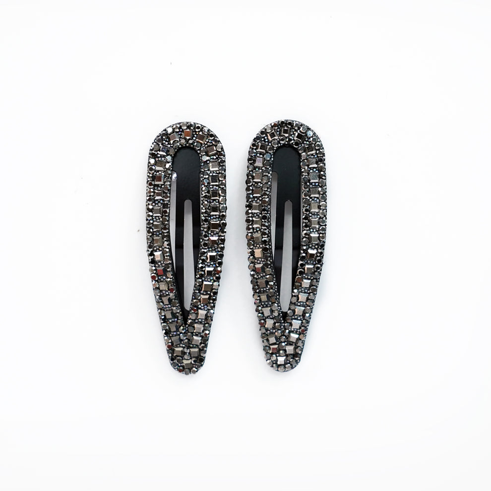 Studded Black Hair Pins Pair (Tic Tac) – GSN Ventures